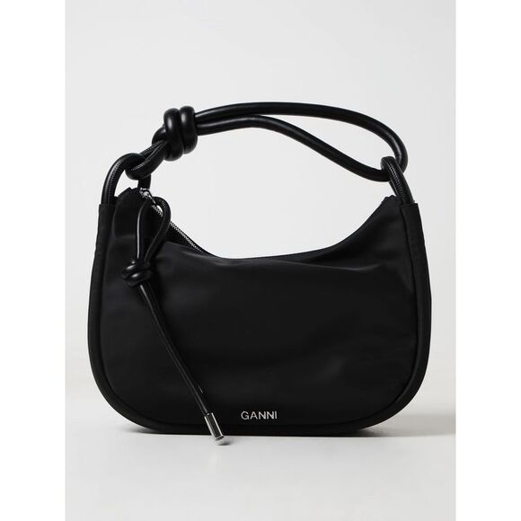 Ganni | Bags | Ganni Shoulder Bag Woman Black | Poshmark